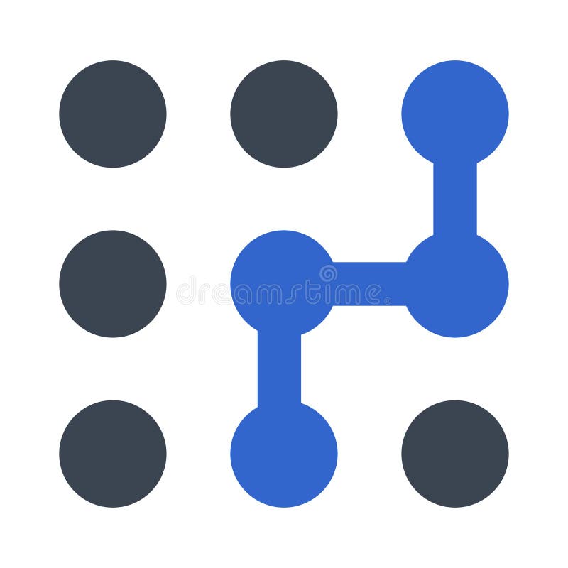 Pattern lock icon stock vector. Illustration of access - 274945034