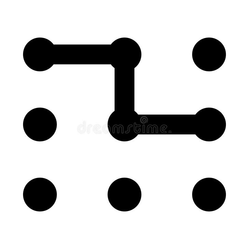 Pattern Lock Icon stock vector. Illustration of graphic - 284063621
