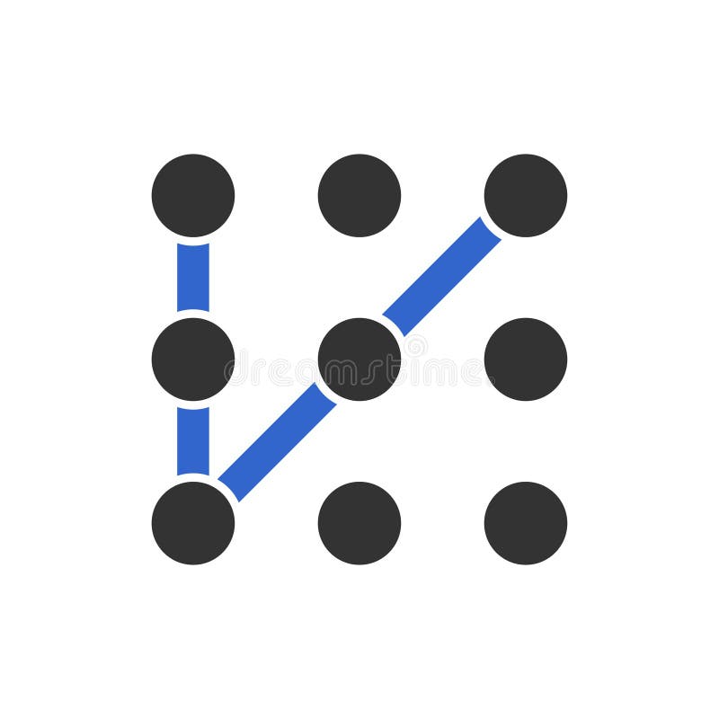 Pattern lock icon design stock vector. Illustration of access - 222784113