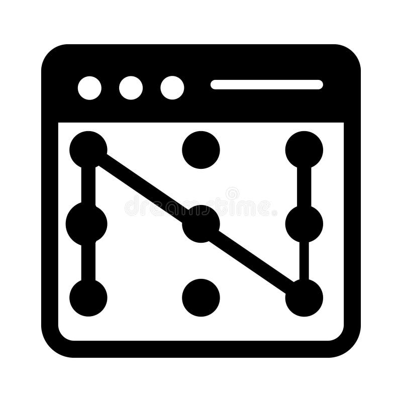 Pattern Lock Isolated Vector Icon Which Can Easily Modify or Edit Stock ...
