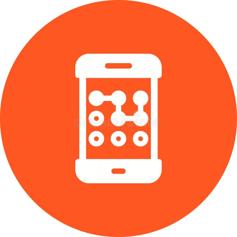 Pattern Lock stock vector. Illustration of mobile, design - 86562523