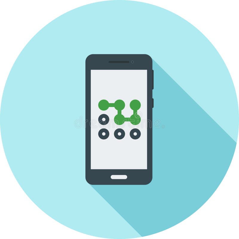 Pattern Lock stock vector. Illustration of swipe, concept - 88608671