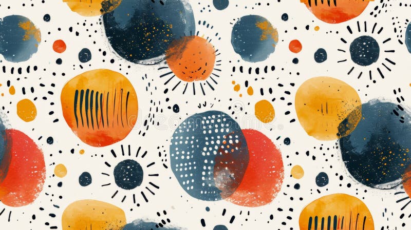 A Pattern with a Lot of Different Colors and Shapes, AI Stock Photo ...