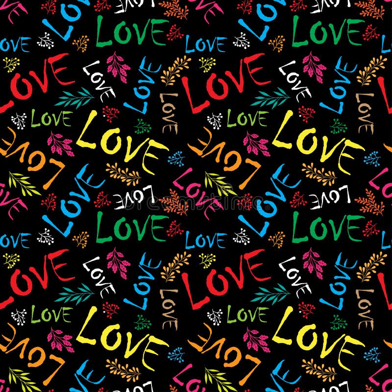 Pattern Love Color Holiday Red Stock Illustration - Illustration of ...