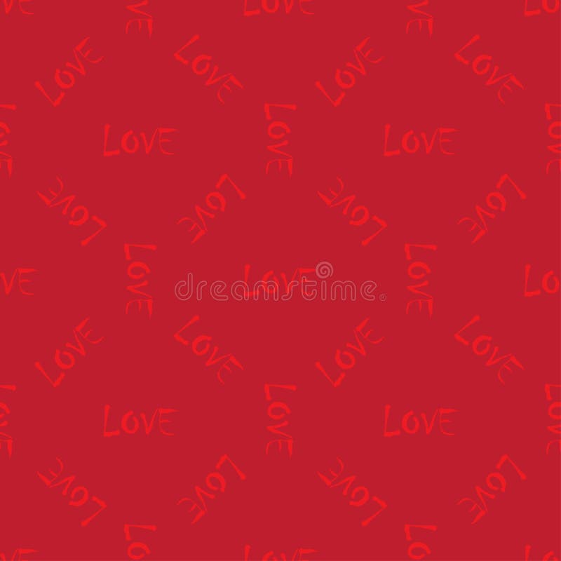Pattern Love Color Holiday Red Stock Illustration - Illustration of ...
