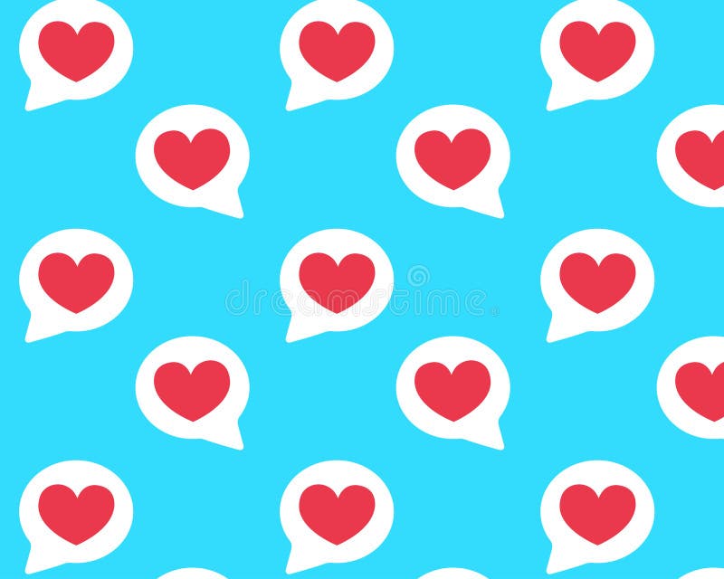 Pattern Love Messages. Vector Illustration Stock Illustration - Illustration of doodle, sweet ...