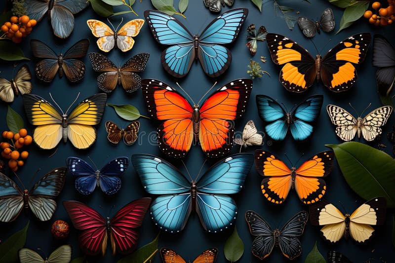 Pattern Made of Butterflies Stock Illustration - Illustration of ...