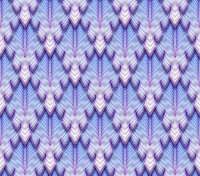 A Pattern Made of Elements Similar To BirdÂ´s Plumage or Fish Scales ...