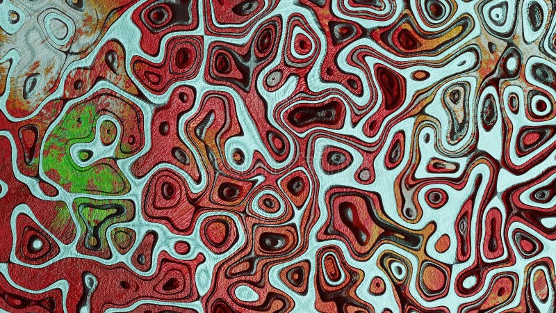 A Pattern Made of Irregular Curves that Looks Like a Wetland ...