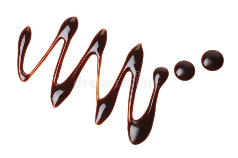 Pattern Made of Melted Chocolate Stock Photo - Image of isolated, black ...