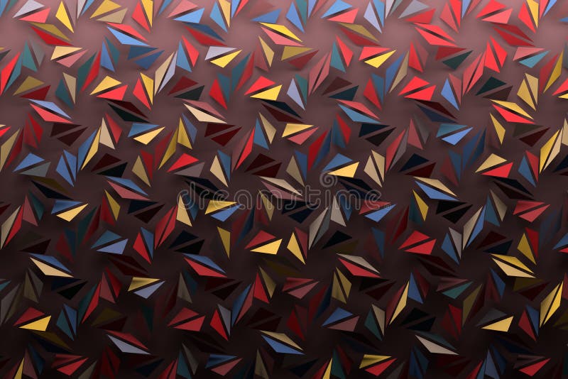 Pattern Made with Repeating Colorful Triangles Stock Illustration ...