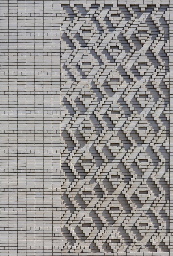 A Pattern Made of White Bricks in the Form of Diamond Shapes. De Stock ...