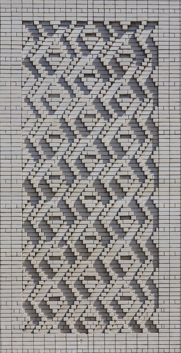 A Pattern Made of White Bricks in the Form of Diamond Shapes. De Stock ...