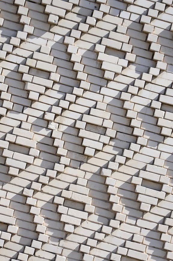 A Pattern Made of White Bricks in the Form of Diamond Shapes. De Stock ...