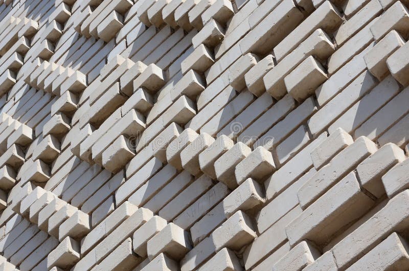 A Pattern Made of White Bricks in the Form of Diamond Shapes. De Stock ...