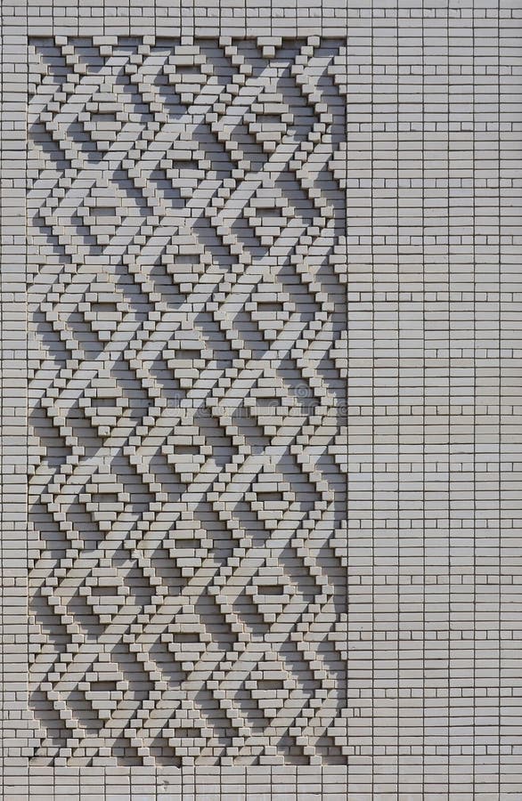 A Pattern Made of White Bricks in the Form of Diamond Shapes. De Stock ...