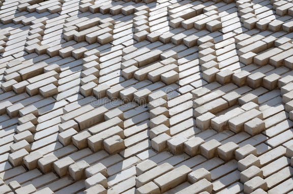 A Pattern Made of White Bricks in the Form of Diamond Shapes. De Stock ...