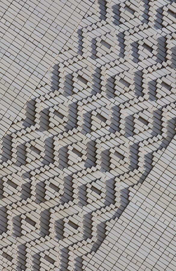 A Pattern Made of White Bricks in the Form of Diamond Shapes. De Stock ...