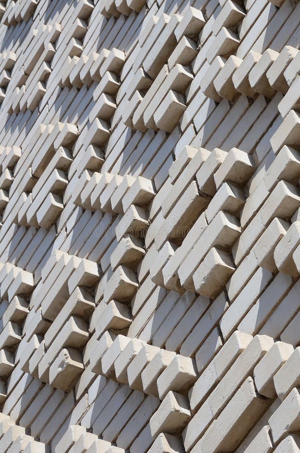 A Pattern Made of White Bricks in the Form of Diamond Shapes. De Stock ...