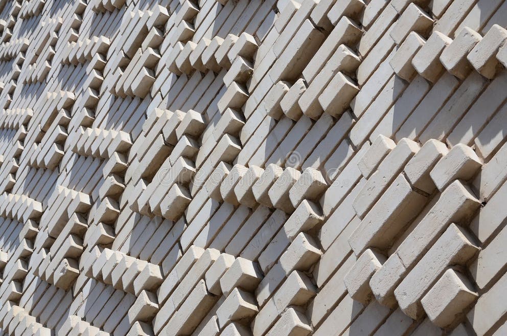 A Pattern Made of White Bricks in the Form of Diamond Shapes. De Stock ...