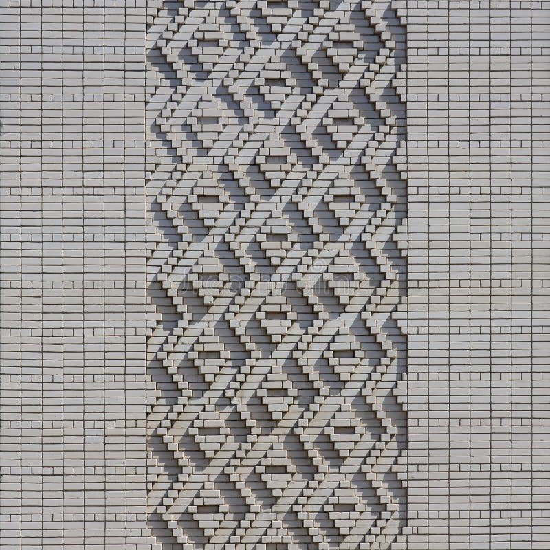 A Pattern Made of White Bricks in the Form of Diamond Shapes. De Stock ...