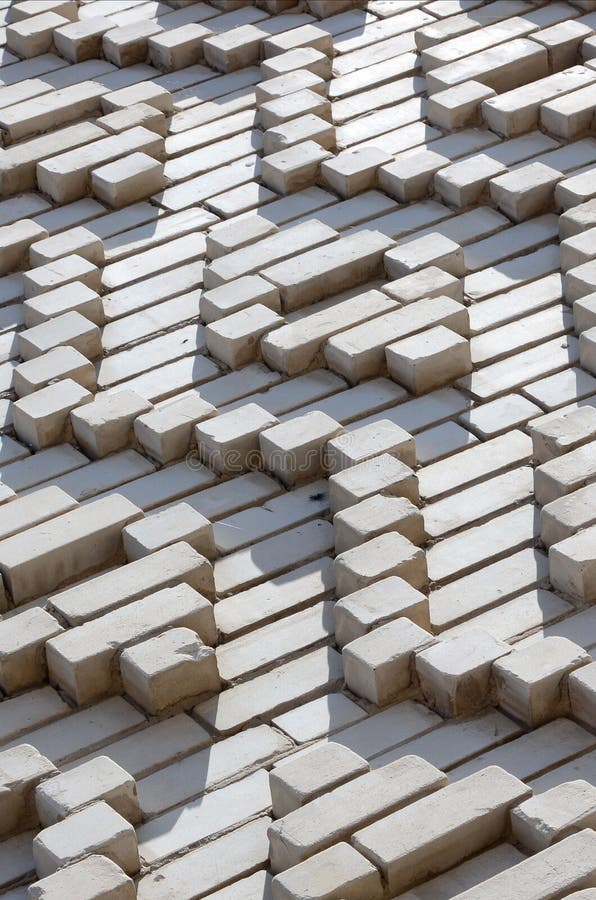 A Pattern Made of White Bricks in the Form of Diamond Shapes. De Stock ...