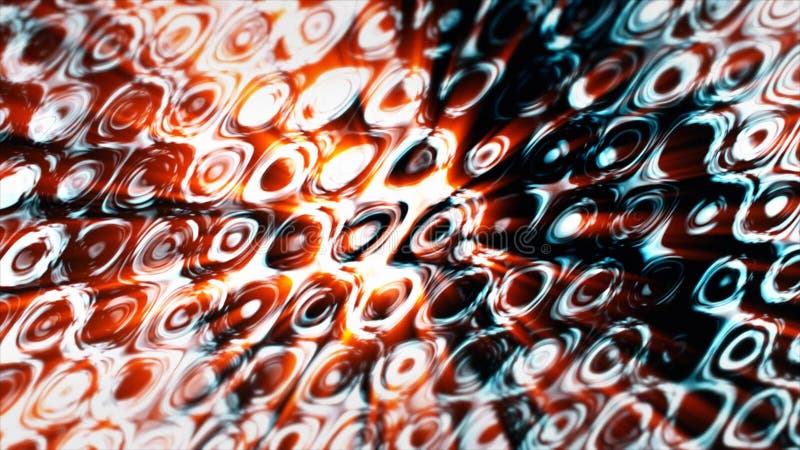 A Pattern of Many Water Rings Floating and Circling Stock Footage ...