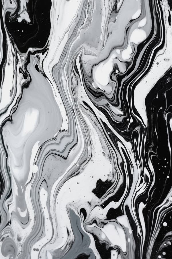 Pattern with Marble. Decorative Acrylic Paint Pouring Rock Marble ...