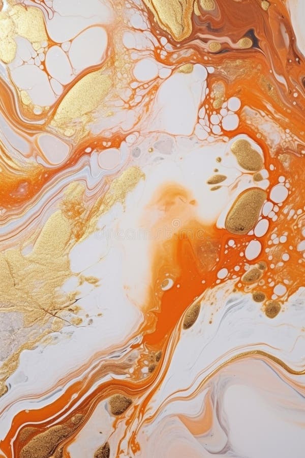 Pattern with Marble. Decorative Acrylic Paint Pouring Rock Marble ...