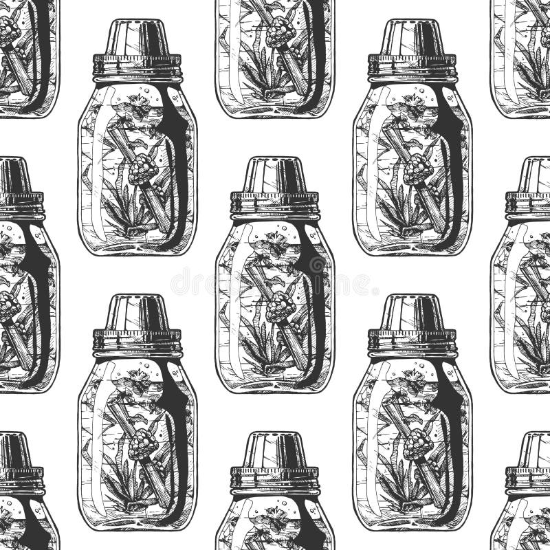 Mason Jar Pattern Stock Illustrations – 495 Mason Jar Pattern Stock ...