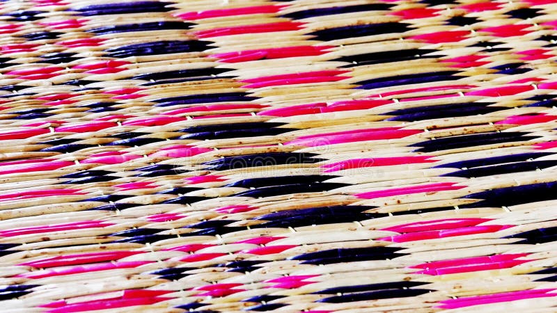 The Pattern of the Mat is Beautiful Stock Photo - Image of points, nail ...