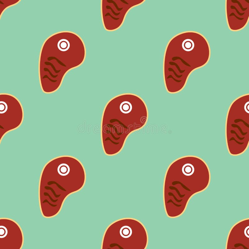 Pattern with meat stock vector. Illustration of restaurant - 105192924