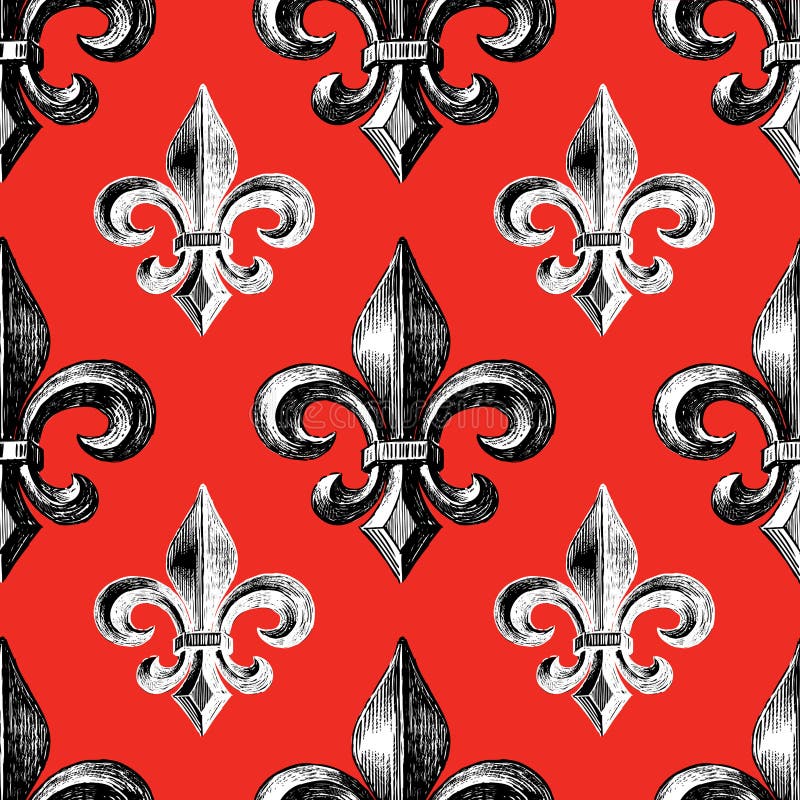 Fleur De Lys stock vector. Illustration of isolated, blazon - 30087666