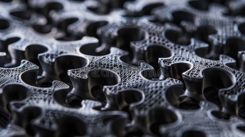 The Pattern of the Mesh Resembles a Complex Jigsaw Puzzle with Each ...