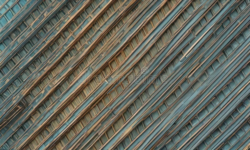 A Pattern of Metal Rods is Shown in this Image, with a Blue Background ...