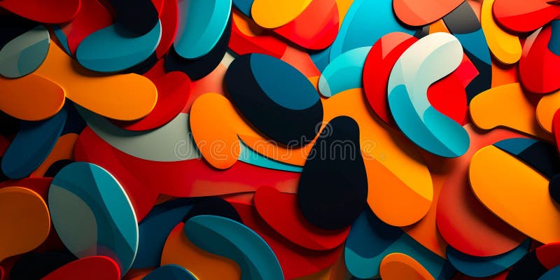 Pattern with a Mix of Contrasting Colors, Adding a Cheerful and ...