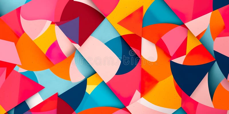 Pattern with a Mix of Contrasting Colors, Adding a Cheerful and ...