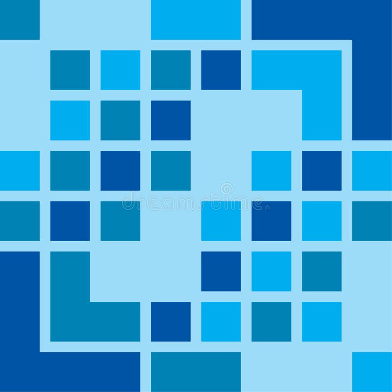 Pattern Mosaic Background Pixel Texture Rectangular Modern Blue ...