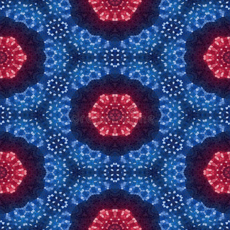 Pattern Mosaic Kaleidoscopic Seamless Generated Texture, Ornament ...