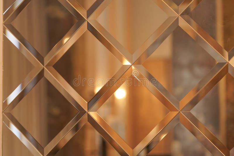 The Pattern of Mosaic Square Mirror Tiles Stock Photo - Image of ...