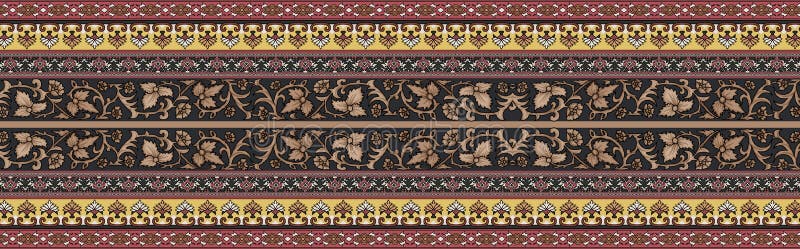 Pattern and Mughal Art Elements, Abstract Texture Motif, and Vintage ...