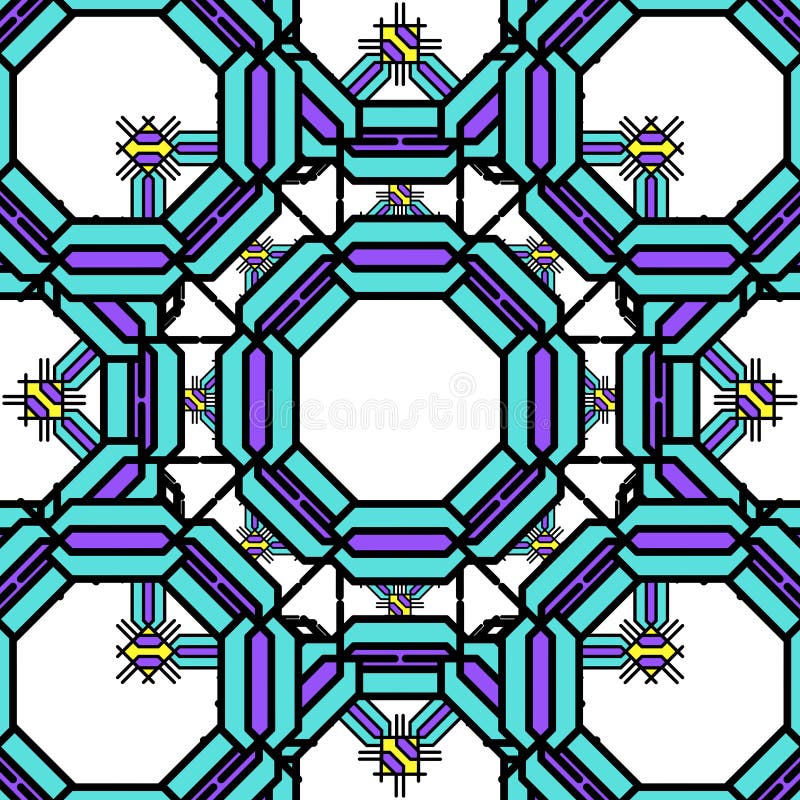 Pattern a Multi Colored Braided Stripe Made of Lines Stock Illustration ...
