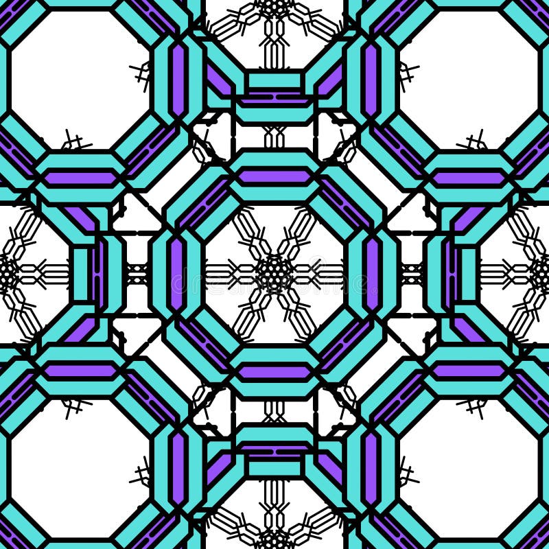 Pattern a Multi Colored Braided Stripe Made of Lines Stock Illustration ...