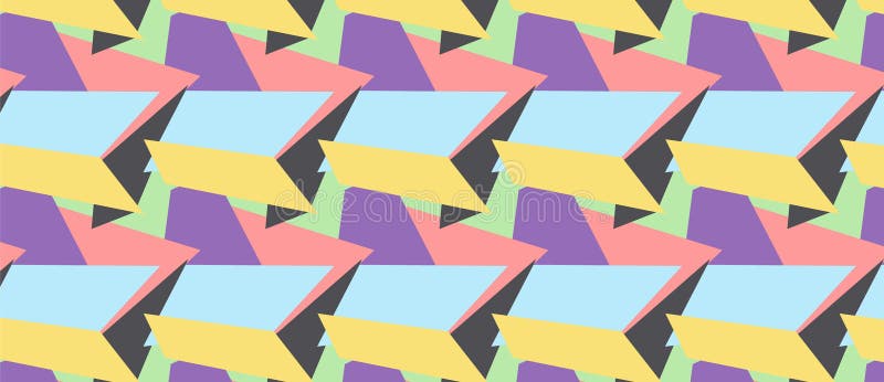 Pattern with Multicolor Shapes Stock Vector - Illustration of ...