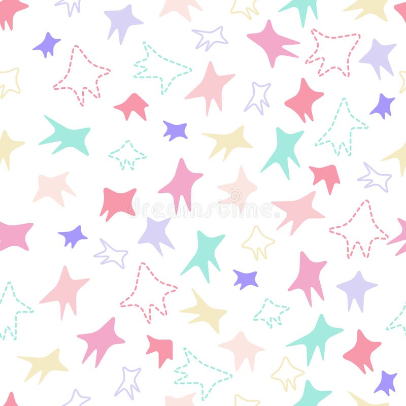 Pattern with Multicolor Stars Stock Vector - Illustration of paper ...