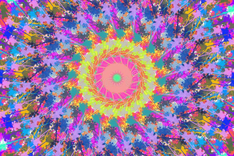 Pattern of Multicolored Splash Lines Stock Illustration - Illustration ...