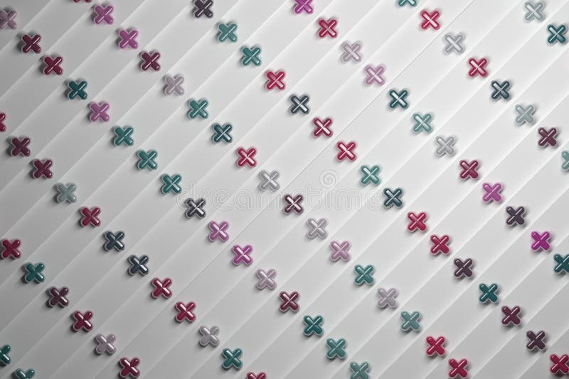 Pattern with Multiply Signs on White Background Stock Illustration ...