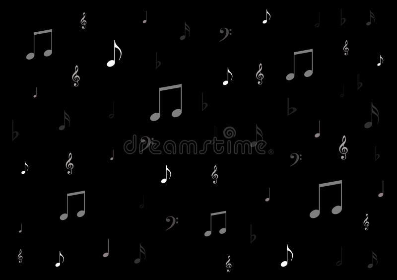 Flowers Music Notes Pattern Stock Illustrations – 542 Flowers Music ...