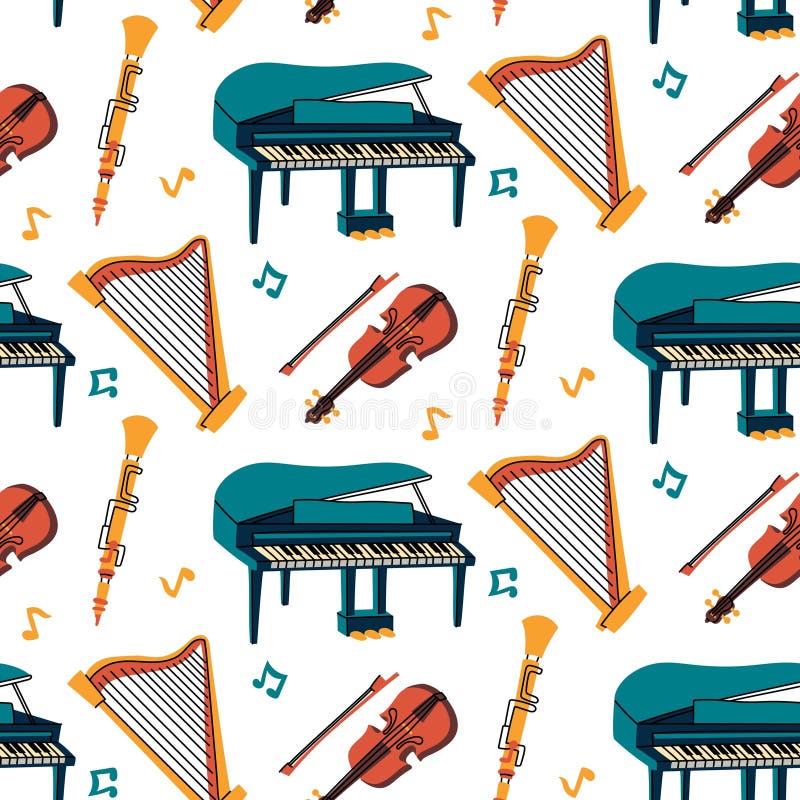 Piano Violin Flute Stock Illustrations – 3,350 Piano Violin Flute Stock ...