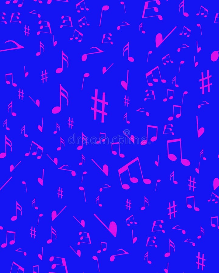 Pattern with Musical Notes . Stock Vector - Illustration of circle ...
